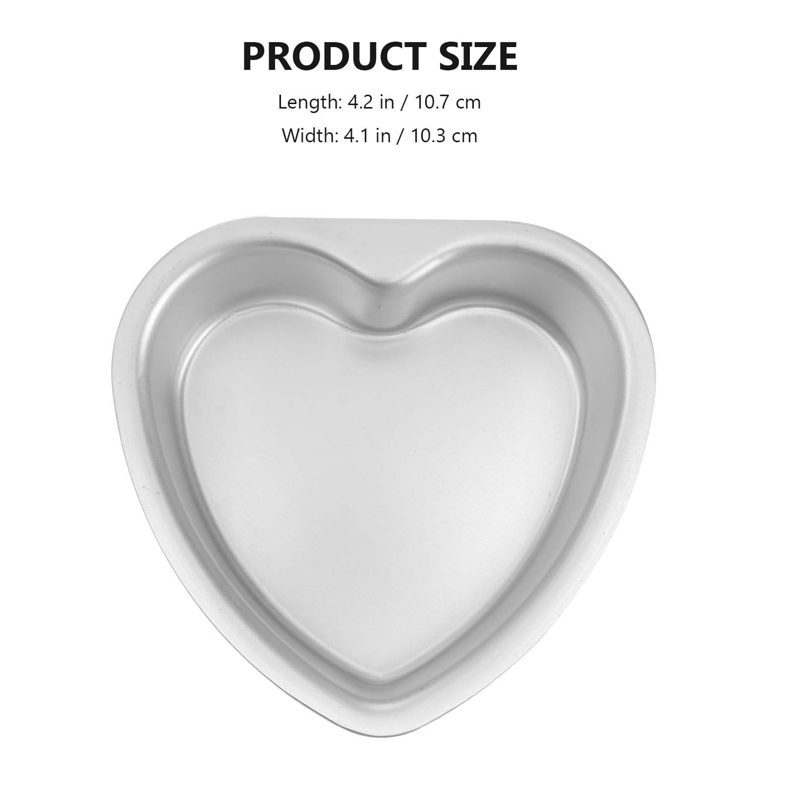 CALLARON 5pcs Aluminum Foil Cake Pan Aluminum Foil Pans Heart Shape Cake Pan for Storing, Baking, Meal Prep & Reheating | Freezer & Oven Safe, Recyclable