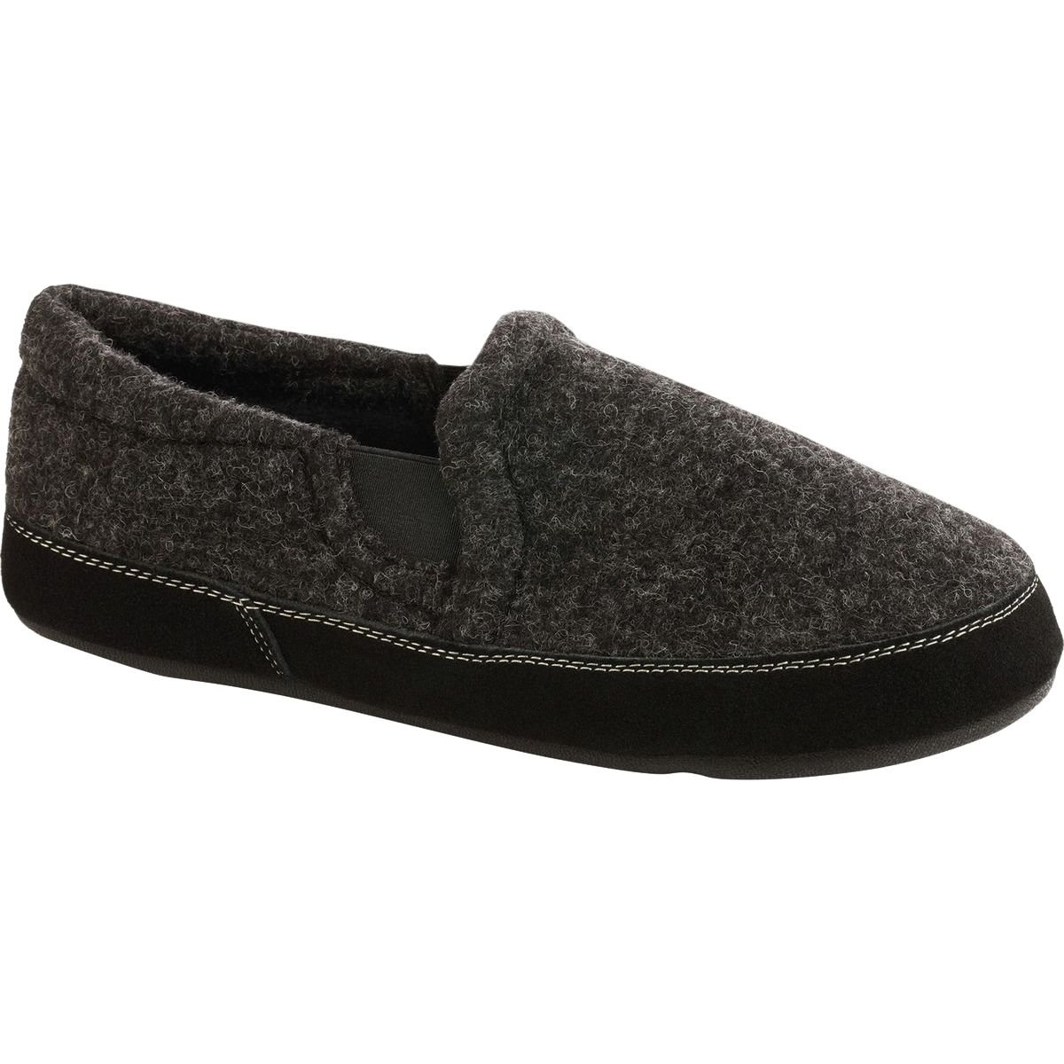 Acorn Men's Fave Gore Slipper, Black Tweed, 10.5-11.5