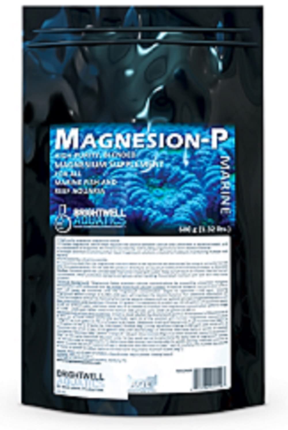 Brightwell Aquatics Magnesion-P - Magnesium Powder Supplement for Marine & Reef Aquariums 3.2-kg