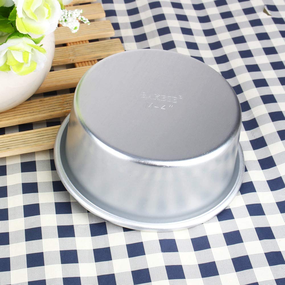 Small Cake Pan, 4 inch Cake Pan Aluminum Alloy Round Cake Pan Nonstick Circle Cake Pan Baking Mold Bakeware
