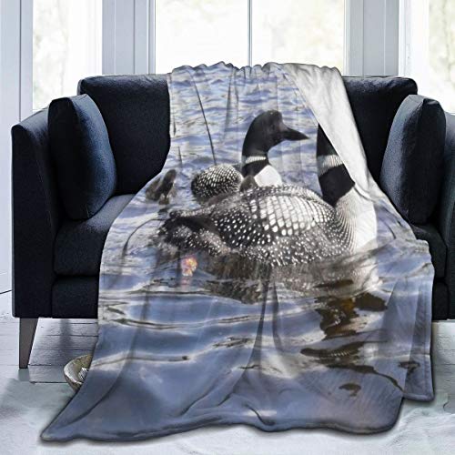 YUNIKER Blanket Loon Lake Duck Warm Super Soft Home Blanket Lightweight Plush Throw Blanket Microfiber Premium Sherpa Blanket for Couch Sofa Bed 80"" x60