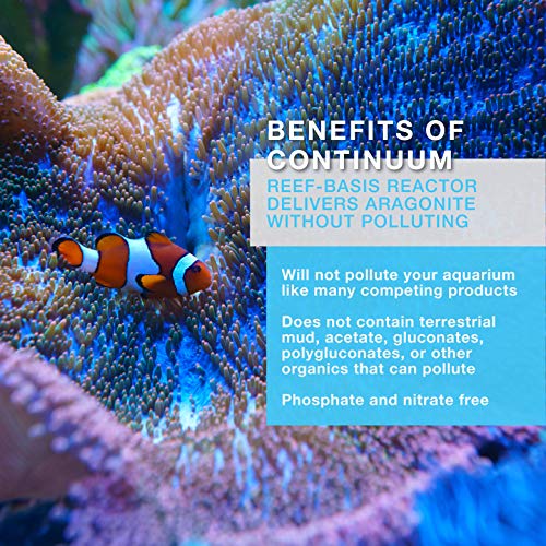 Continuum Aquatics Reef Basis Reactor β Liquid Aragonite Suspension for Marine Fish and Reef Saltwater Aquariums, Provides Calcium and Carbonates