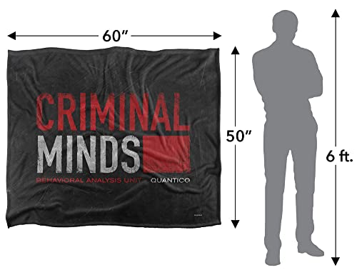 Criminal Minds Logo Officially Licensed Silky Touch Super Soft Throw Blanket 50" x 60"
