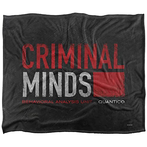 Criminal Minds Logo Officially Licensed Silky Touch Super Soft Throw Blanket 50" x 60"