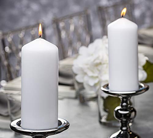 Bolsius White Pillar Candles β 3x9 Unscented Candle Set of 6 β Dripless, Smokeless, and Clean Burning Household Dinner Candles β Perfect for Weddings, Parties, Dinners Decorative Candles