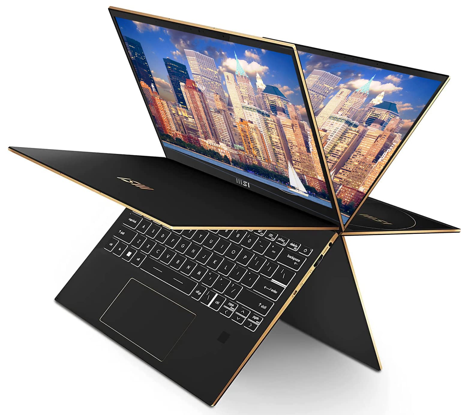 MSI Summit E13 13.4" 2-in-1 Touchscreen Laptop 14 cores 12th Gen Intel Evo Core i7-1280P 120Hz 100% sRGB Backlit KB Wi-Fi 6E DTS Hi-Res Thunberbolt 4 W/HDMI & MSI Pen (16GB RAM | 2TB PCIe SSD)
