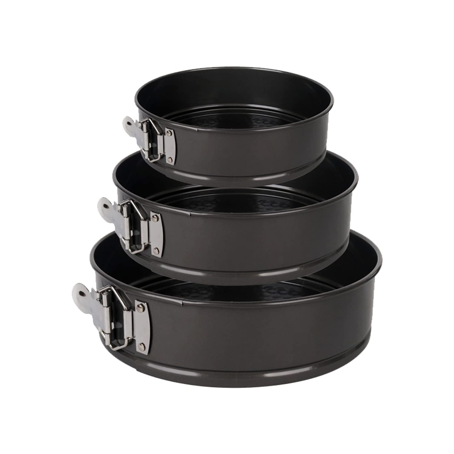 Springform Cake Pan Set，Nonstick Leakproof 3 pcs Cake Pan Bakeware For Cheesecake, Tier Wedding Cakes, And More - Removable Bottom, Leakproof Bakeware Sets(4"/7"/9")