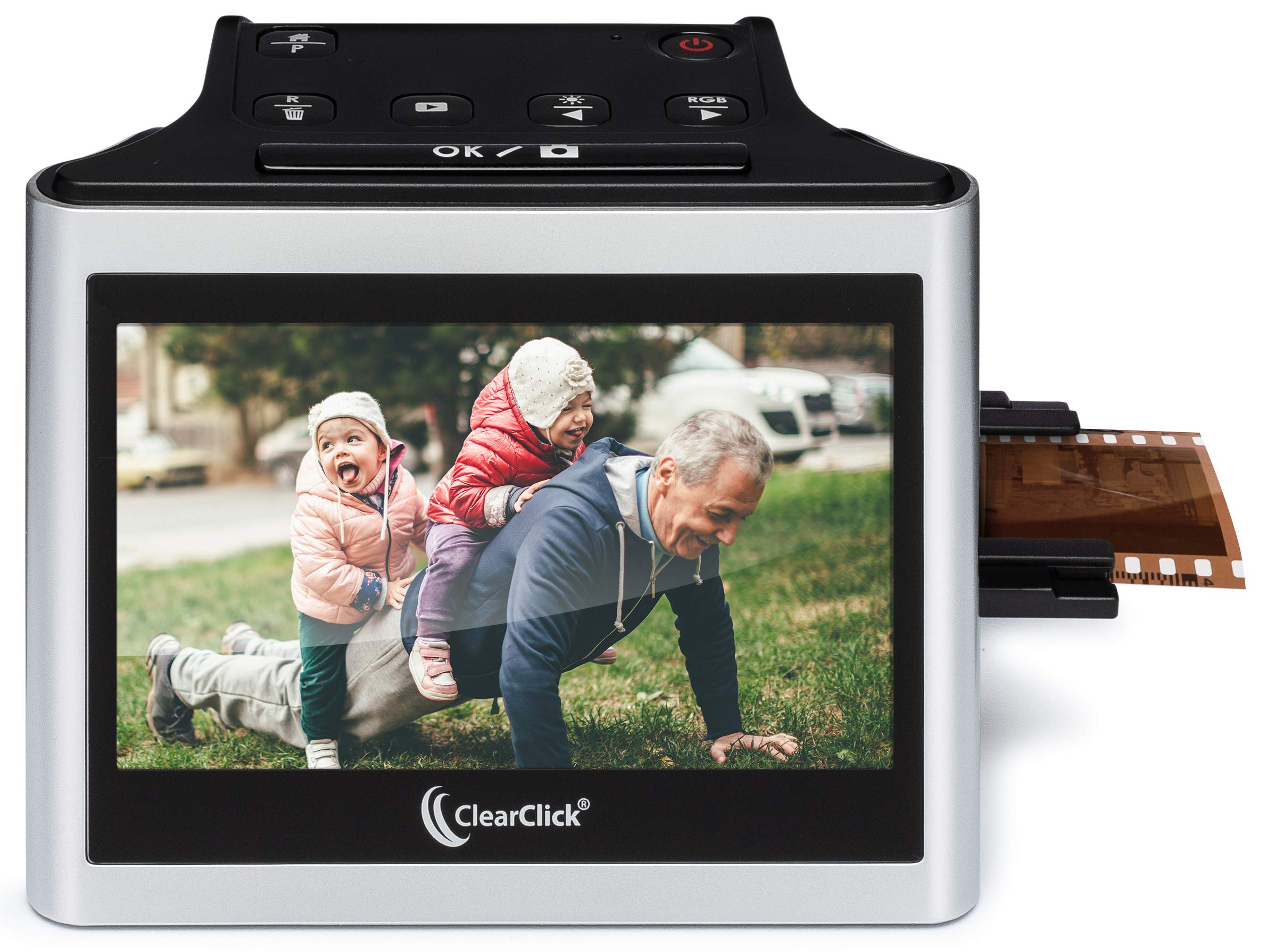 ClearClick Virtuoso 2.0 (Second Generation) 22MP Film & Slide Scanner with Extra Large 5" LCD Screen - Convert 35mm, 110, 126 Slides and Negatives to Digital Photos