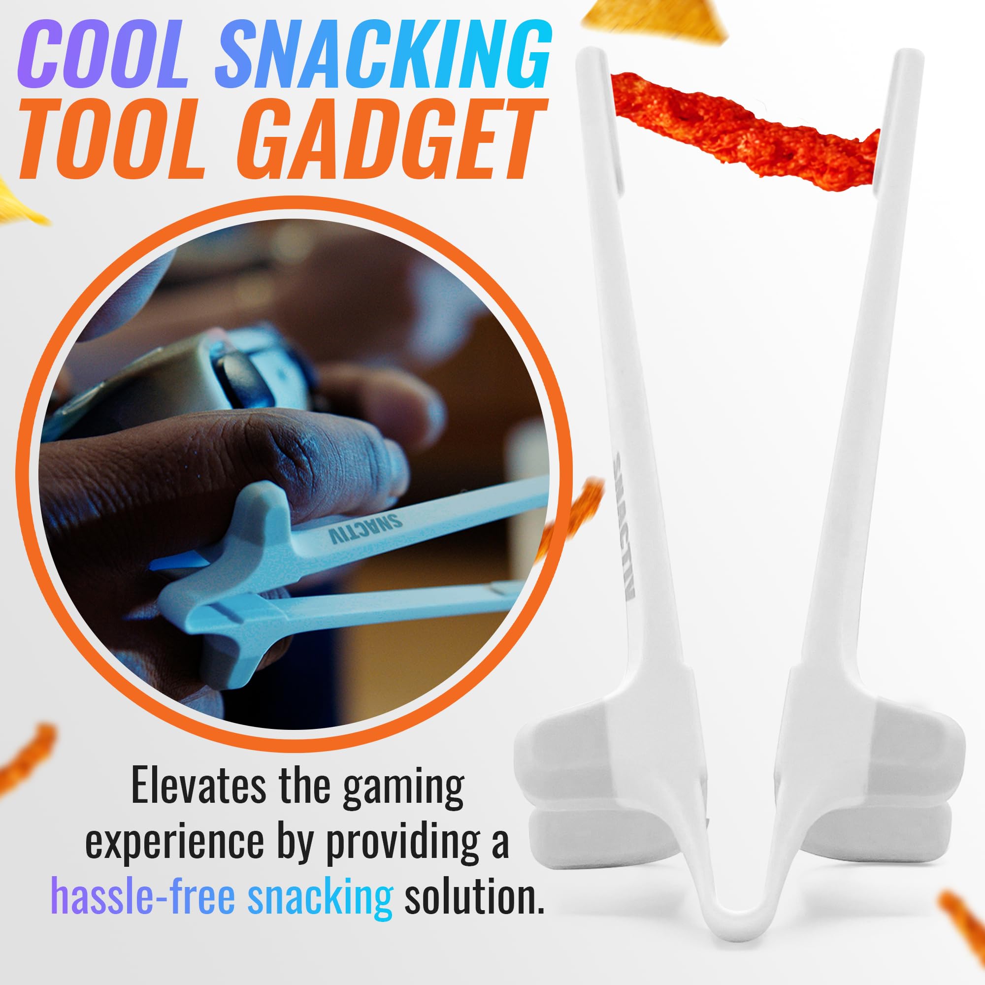 SNACTIV - Light Mode - The Official Snacking Tool of the Future, as seen on Shark Tank!, White, One Size