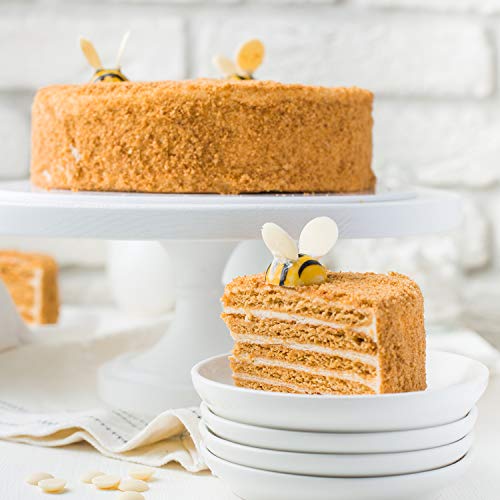 HIWARE 6 Inch Cake Pans Set of 4, Nonstick Round Cake Pans with 120 Pieces Parchment Paper, Dishwasher Safe
