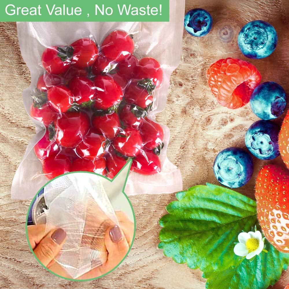 O2frepak 2Pack 11"x50' Rolls 4mil Vacuum Sealer Bags Rolls with BPA Free,Heavy Duty Vacuum Sealer Storage Bags Rolls ,Cut to Size Roll,Great for Sous Vide (Total 100 feet)