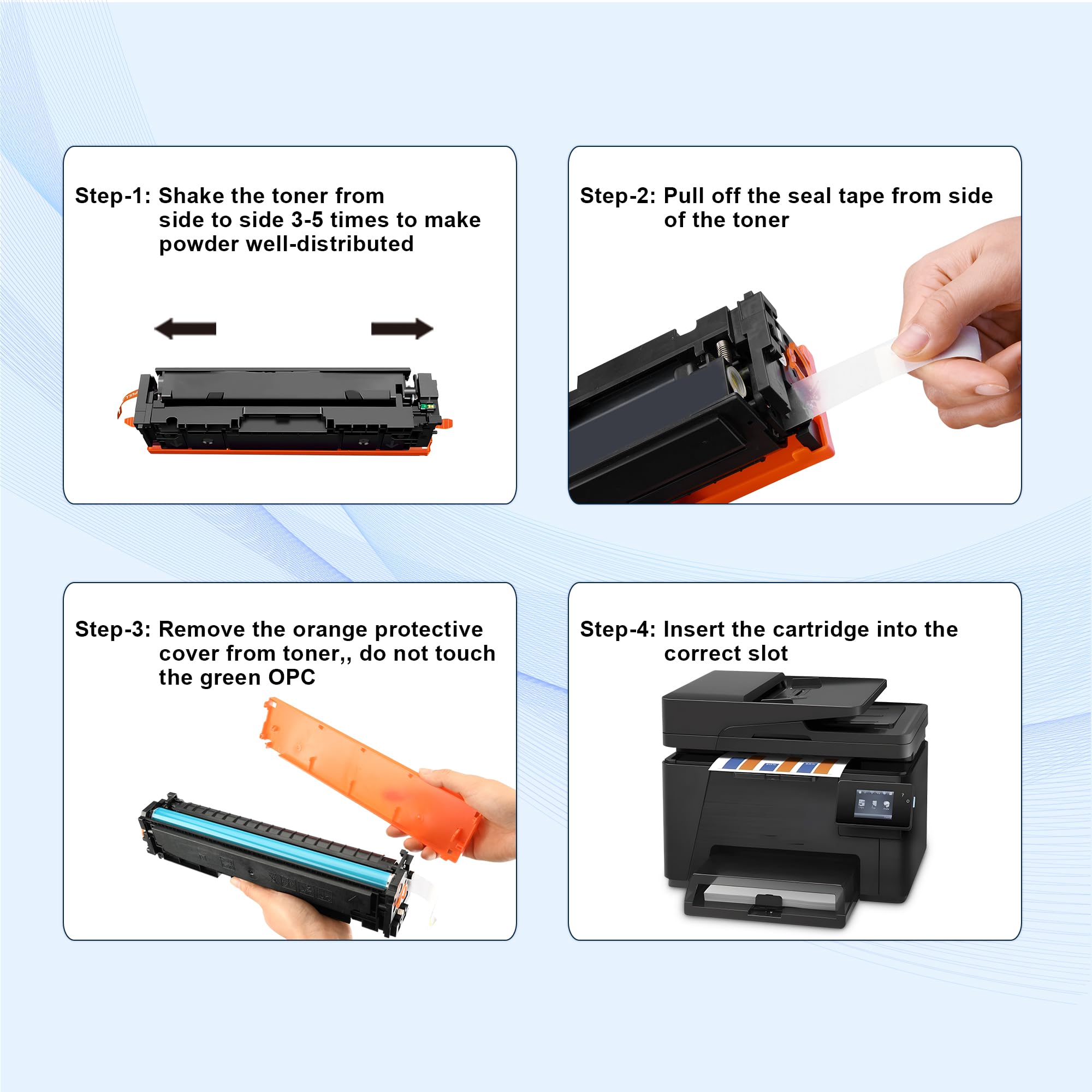 2-Pack Compatible HP 130A Black Toner Cartridges Works with HP Color Laserjet Pro MFP M177fw,M176n Printer Ink