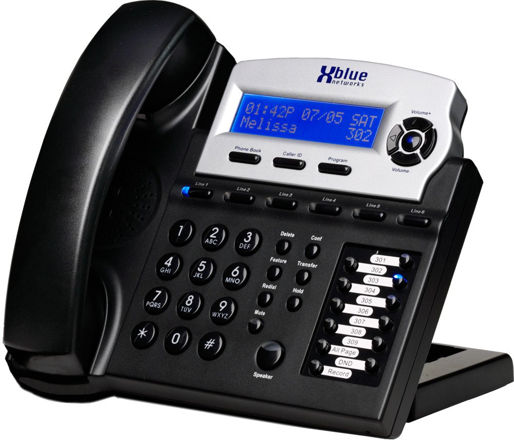 XBLUE X16 Small Business Phone System Bundle with (4) Phones - (6) Outside Line & (16) Phone Capacity - Includes Auto Attendant, Voicemail, Caller ID, Paging & Intercom