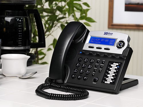 XBLUE X16 Small Business Phone System Bundle with (4) Phones - (6) Outside Line & (16) Phone Capacity - Includes Auto Attendant, Voicemail, Caller ID, Paging & Intercom