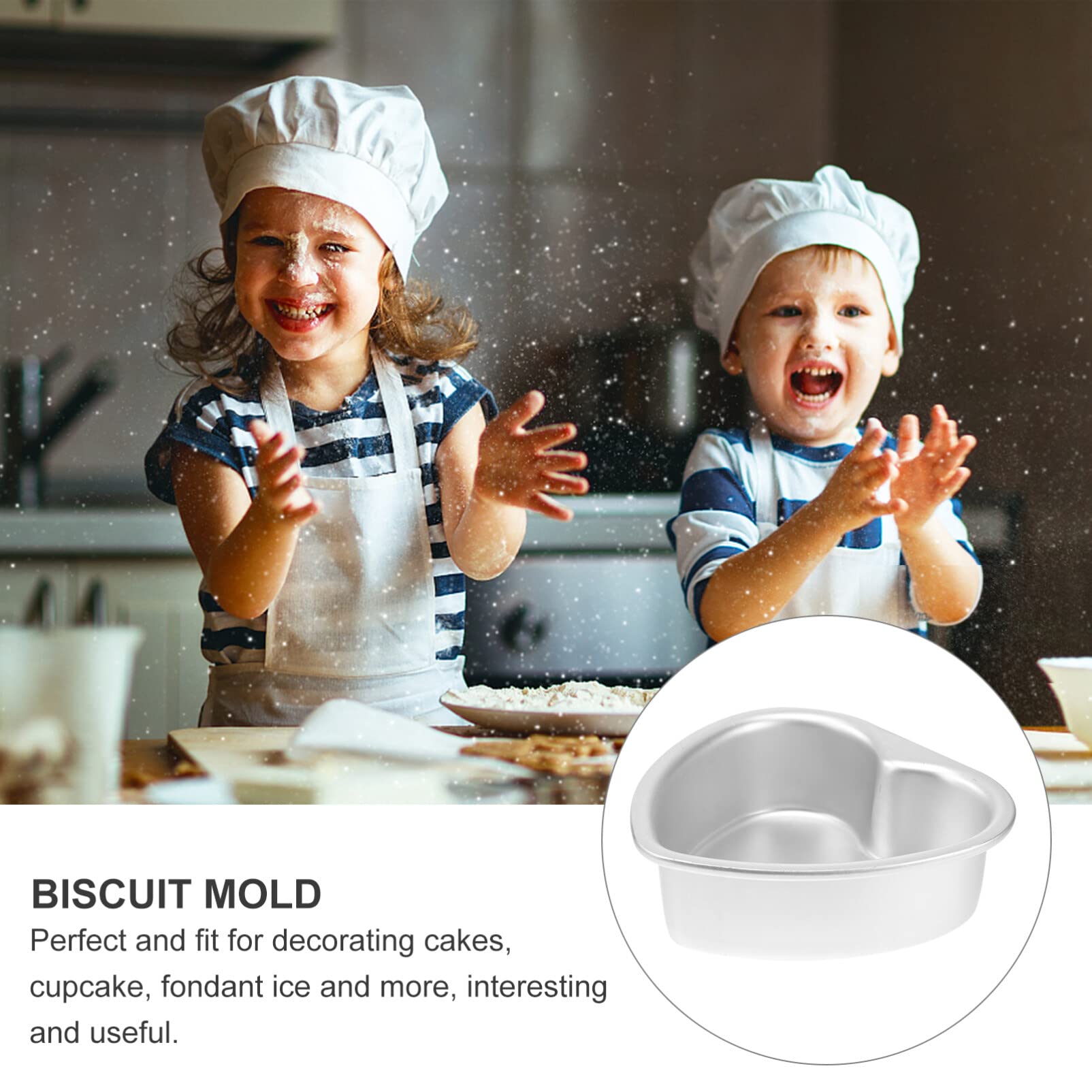 Cake Tin Pans Heart Shaped Cake Pan Aluminium Cake Mold, 4 Inch Cake Tray Tin Baking Mold Cheese Bread Tray Chocolate Cupcake Pans Baking Cake Tin