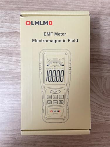 olmlmo Emf Meter,Electric Field, Radio Frequency Field, Magnetic Field Strength Meter,Rechargeable Radiation Detector for 5g Cell Tower, WiFi Signal Detector,Emf Inspections,Ghost Hunting