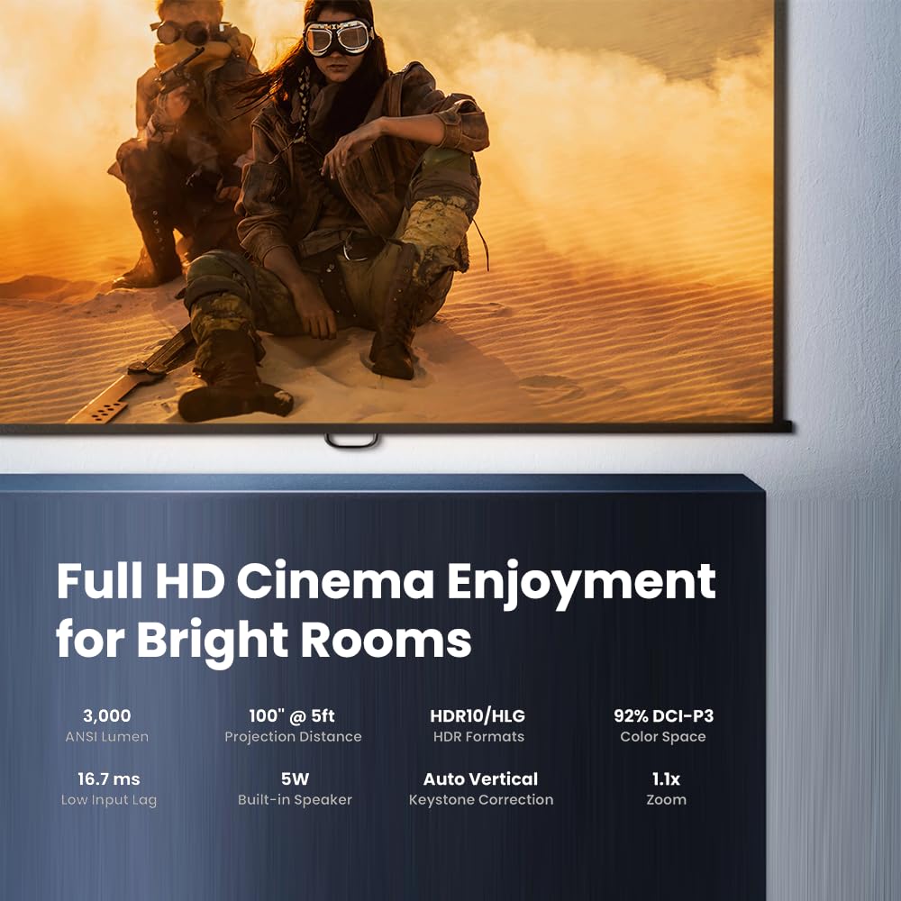 BenQ TH671ST 1080p Short Throw Gaming Projector | Gaming Mode for Intense Low Input Lag Action | 3000 Lumens for Lights On Entertainment | 3 Year Industry Leading Warranty