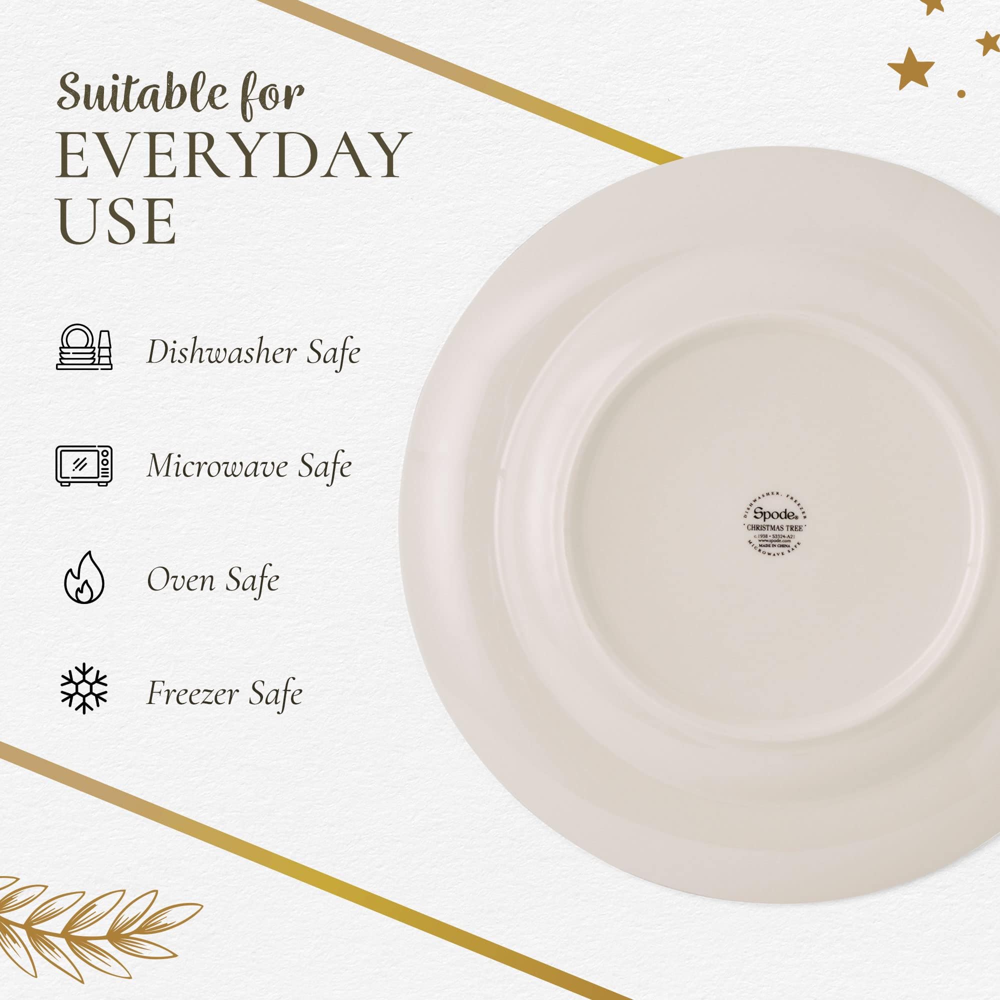 Spode Christmas Tree 12-Piece Dinnerware Set, Service for 4