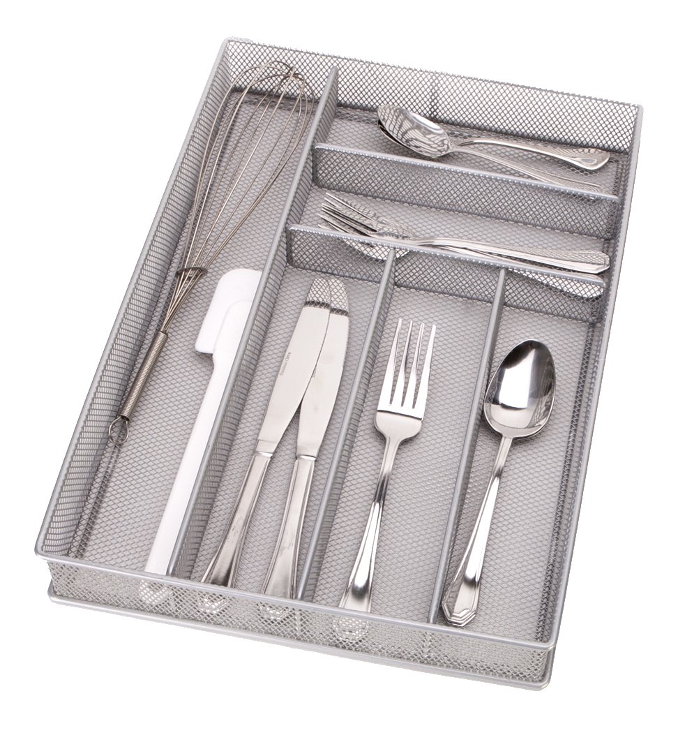 Grayline 41855, Large Mesh Drawer Organizer, Platinum