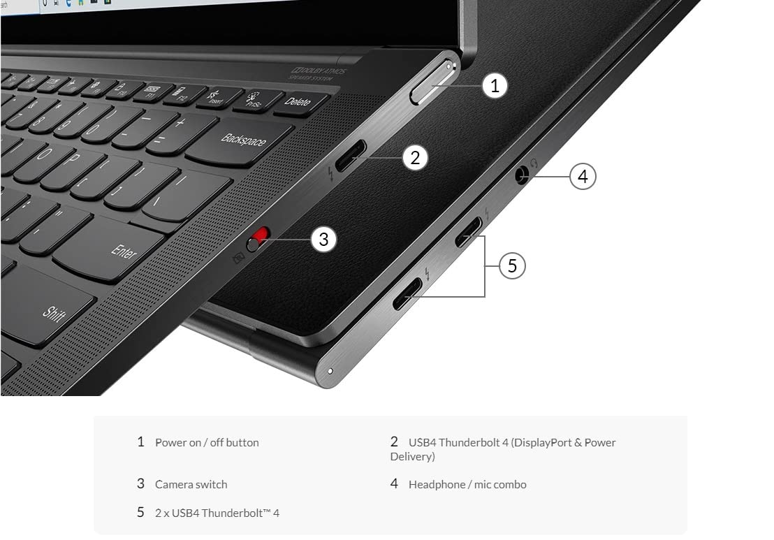 Lenovo IdeaPad Slim 9i 14" 4K UHD Touchscreen Ultra Business Laptop, Intel Core i7-1165G7 EVO, 16GB LPDDR4x, 512GB PCIe SSD, Backlit KB, FP Reader, Thunderbolt 4, Windows 11 Pro, Shadow Black