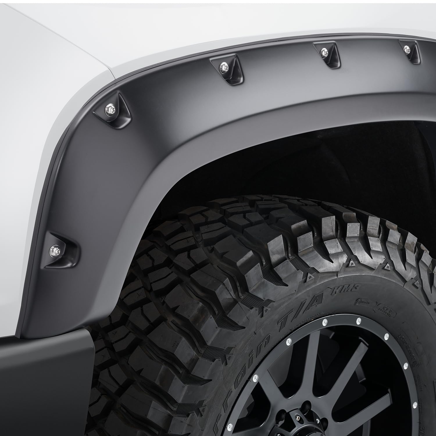 Bushwacker Pocket/Rivet Style Front & Rear Fender Flares | 4-Piece Set, Black, Smooth Finish | 40937-02 | Fits 2007-2014 Chevrolet Tahoe (Excludes LTZ)