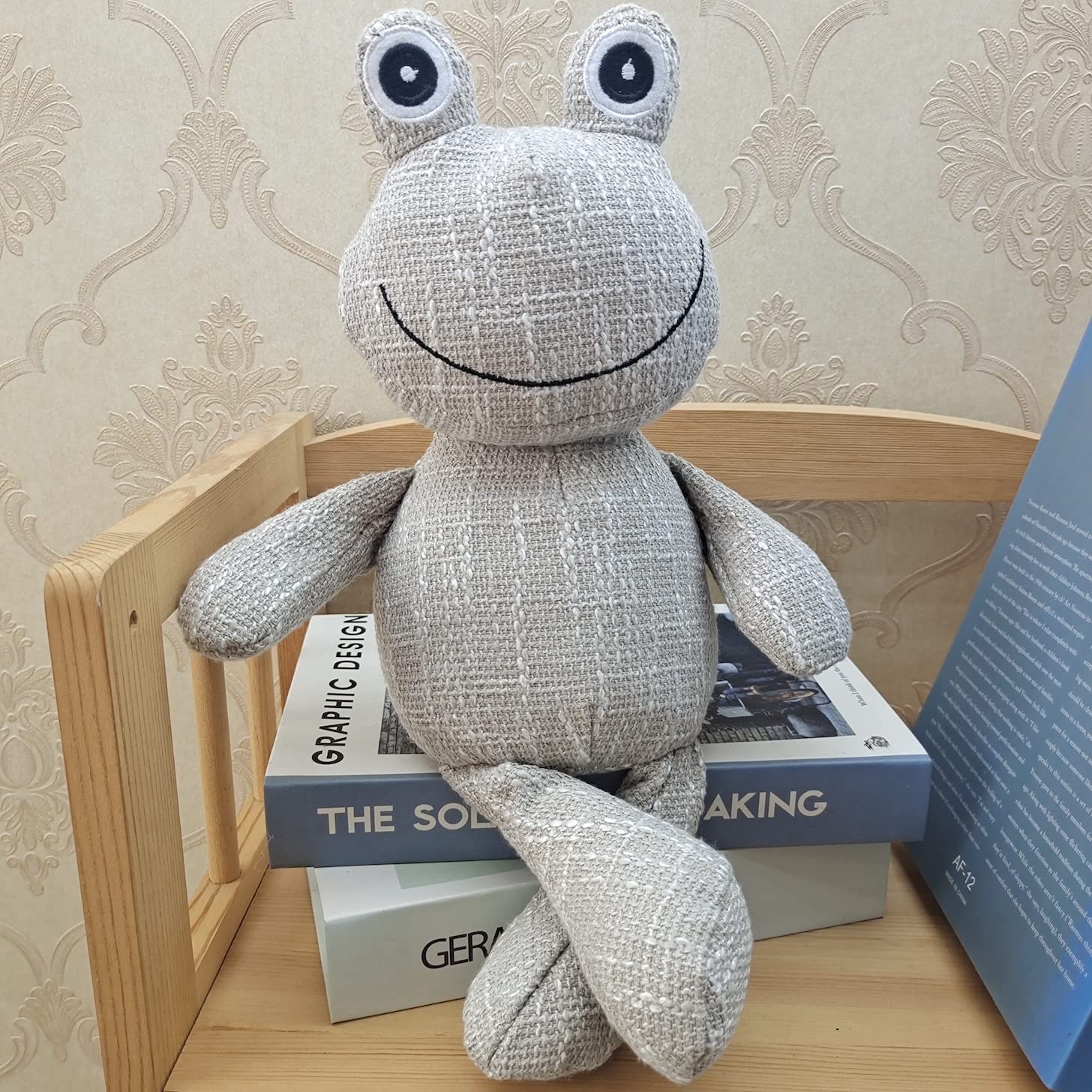 Dewarfami Interior Fabric Door Stopper Animal Door Stop Weighted Decorative Frog