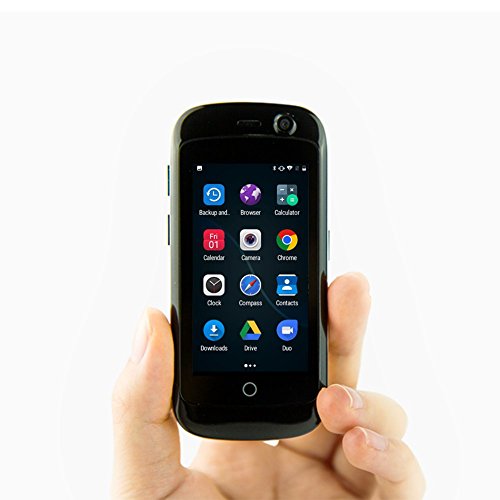 Unihertz Jelly Pro, The Smallest 4G Smartphone in The World, Android 8.1 Oreo Unlocked Smart Phone with 2GB RAM and 16GB ROM, Space Black
