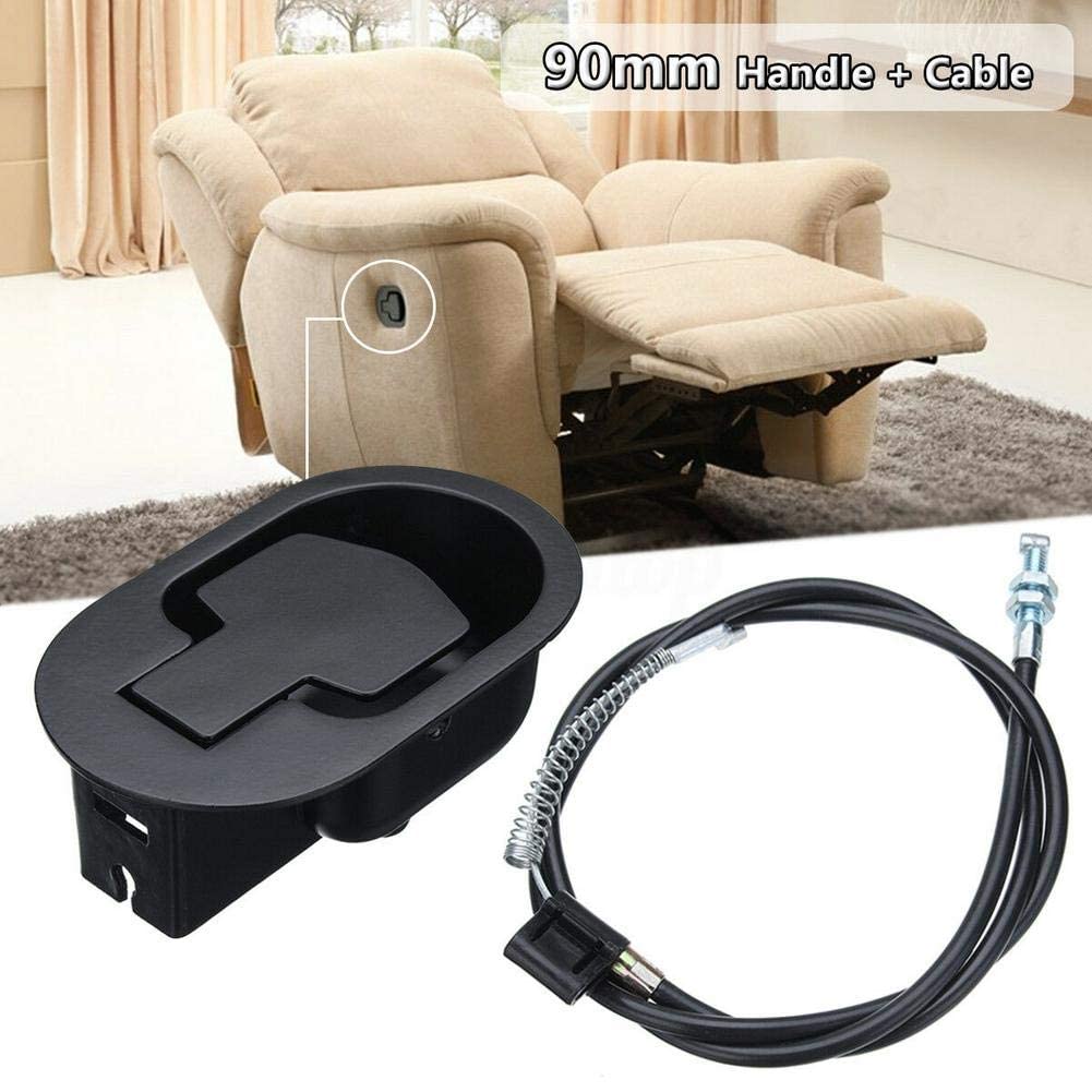 AnHuaYK Aluminum Alloy Black Switch Spring Cable, Sofa and Chair Matching Furniture Hardware Accessories Durable Recliner Repair Set(black)