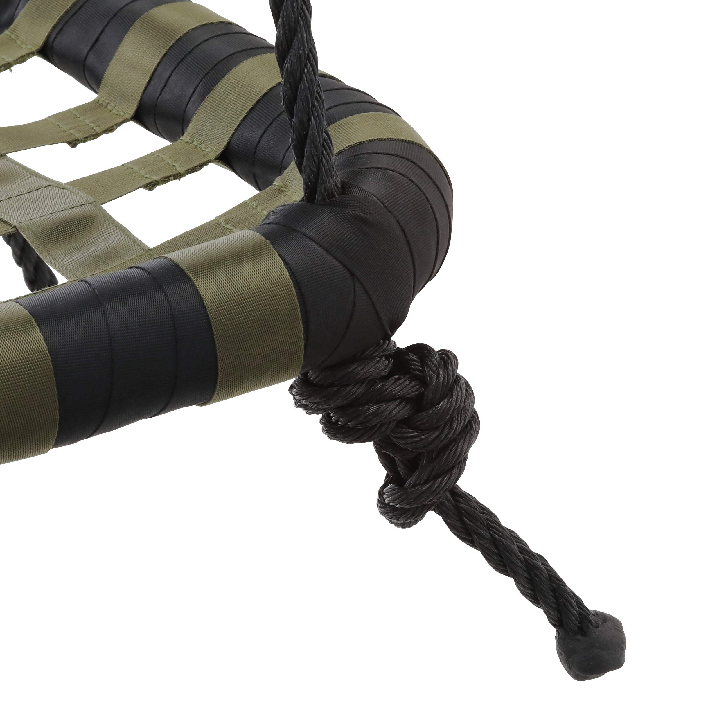 Gorilla Playsets 04-0030-BK/G/BK Chill 'N Swing with Nylon Rope, Nylon, Multi-Child Swing - Green & Black