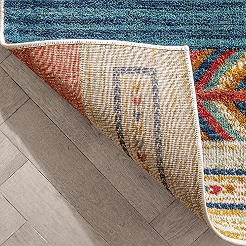 Well Woven Dustin Crimson Southwestern Medallion 5'3" x 7'3" Area Rug