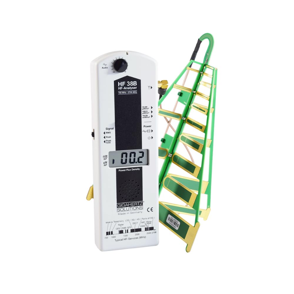 HF38B - Semi-professional electromagnetic field meter for High Frequency 800 MHz - 3.3 GHz.