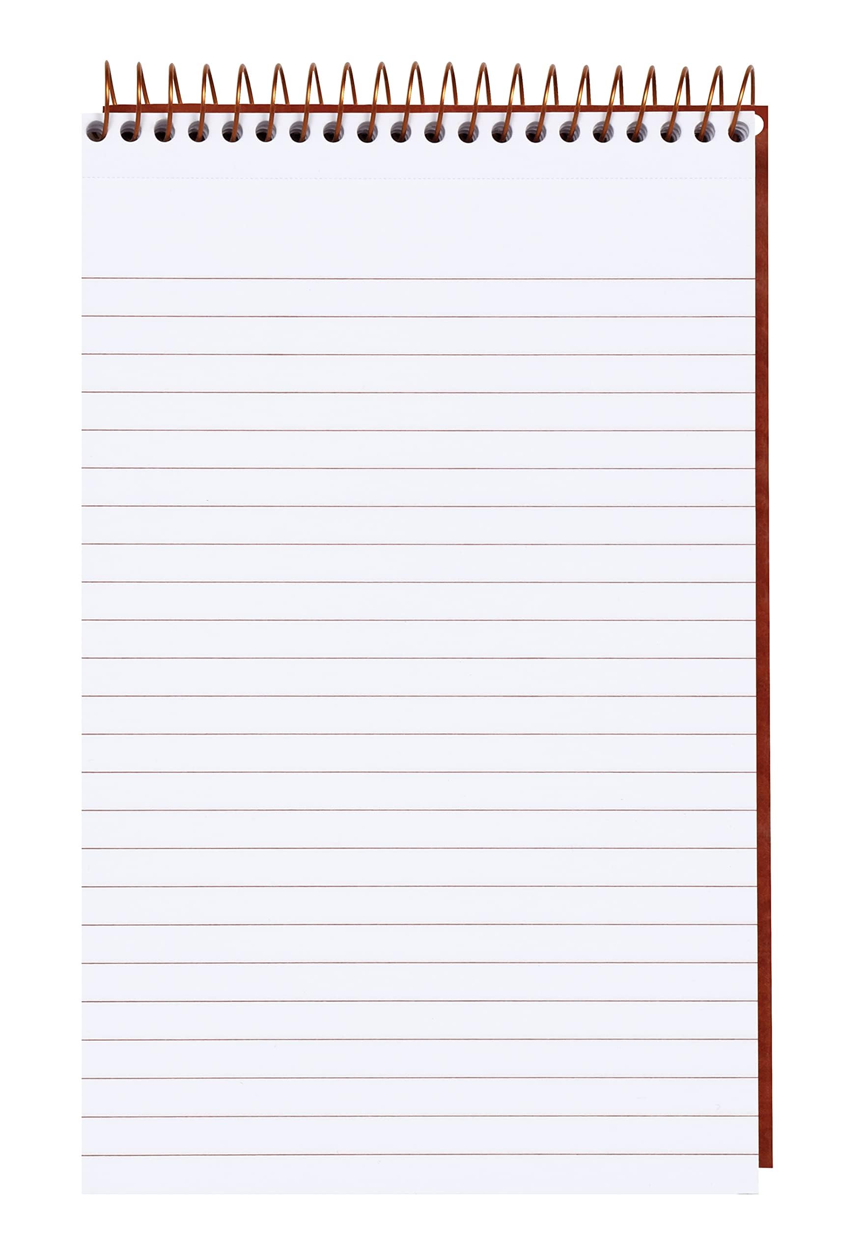 Ampad Gold Fibre Retro Writing Pad, Red Cover, Ivory Paper, 5 x 8, Medium Rule, 80 Sheets, 1 Each (20-007)