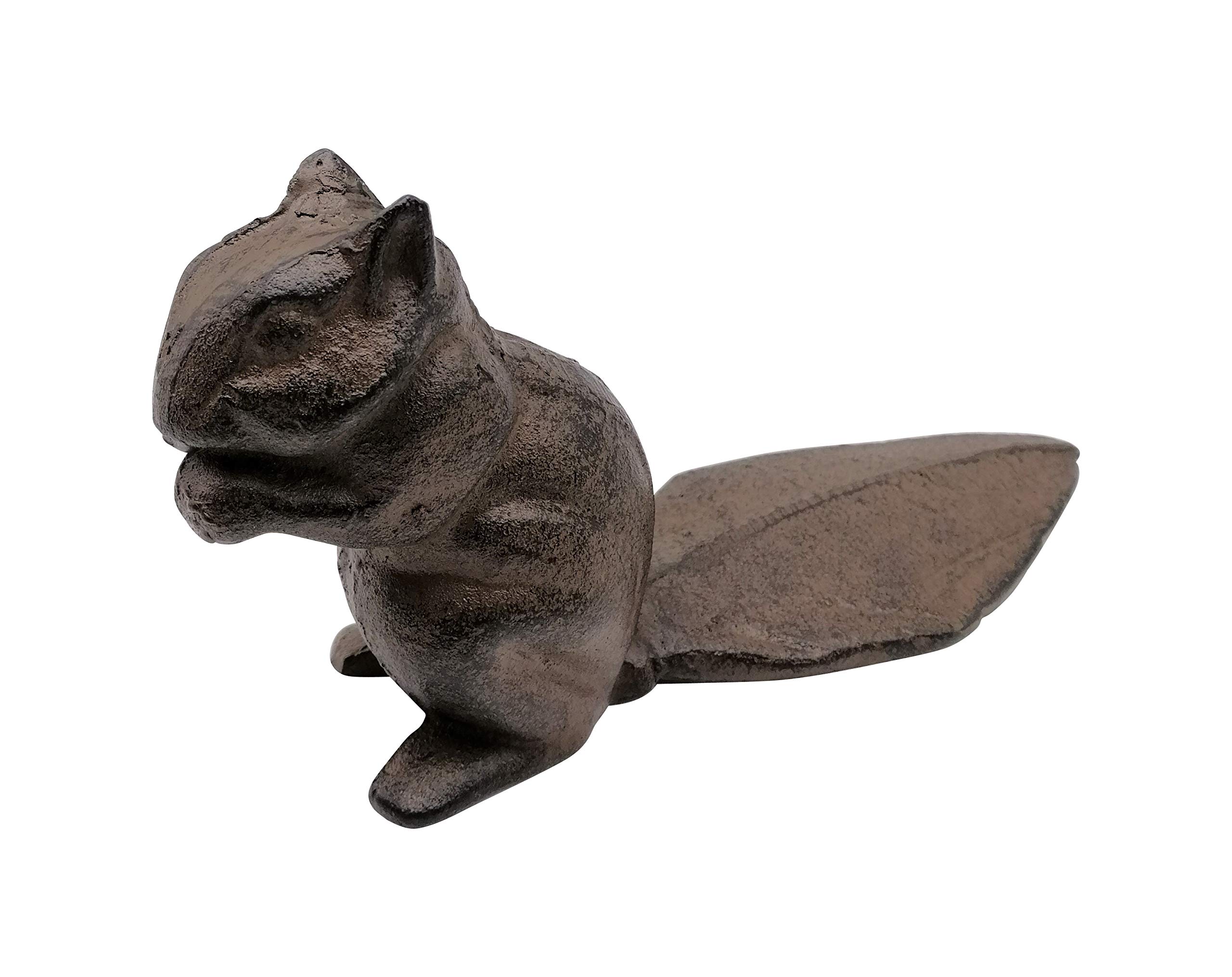 Comfy Hour 3.7" Cast Iron Squirrel Door Stopper, Brown, Antique & Vintage Collection