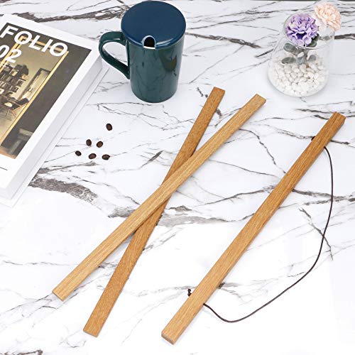 WITCOLOR Magnetic Poster Hanger Frame, Teak Magnet Poster Frame 11x14 11x17 11x22 for Posters, Kids Paintings, Photos, Maps, Scrolls, Picture, Canvas Works and Art Prints(2 Pack)