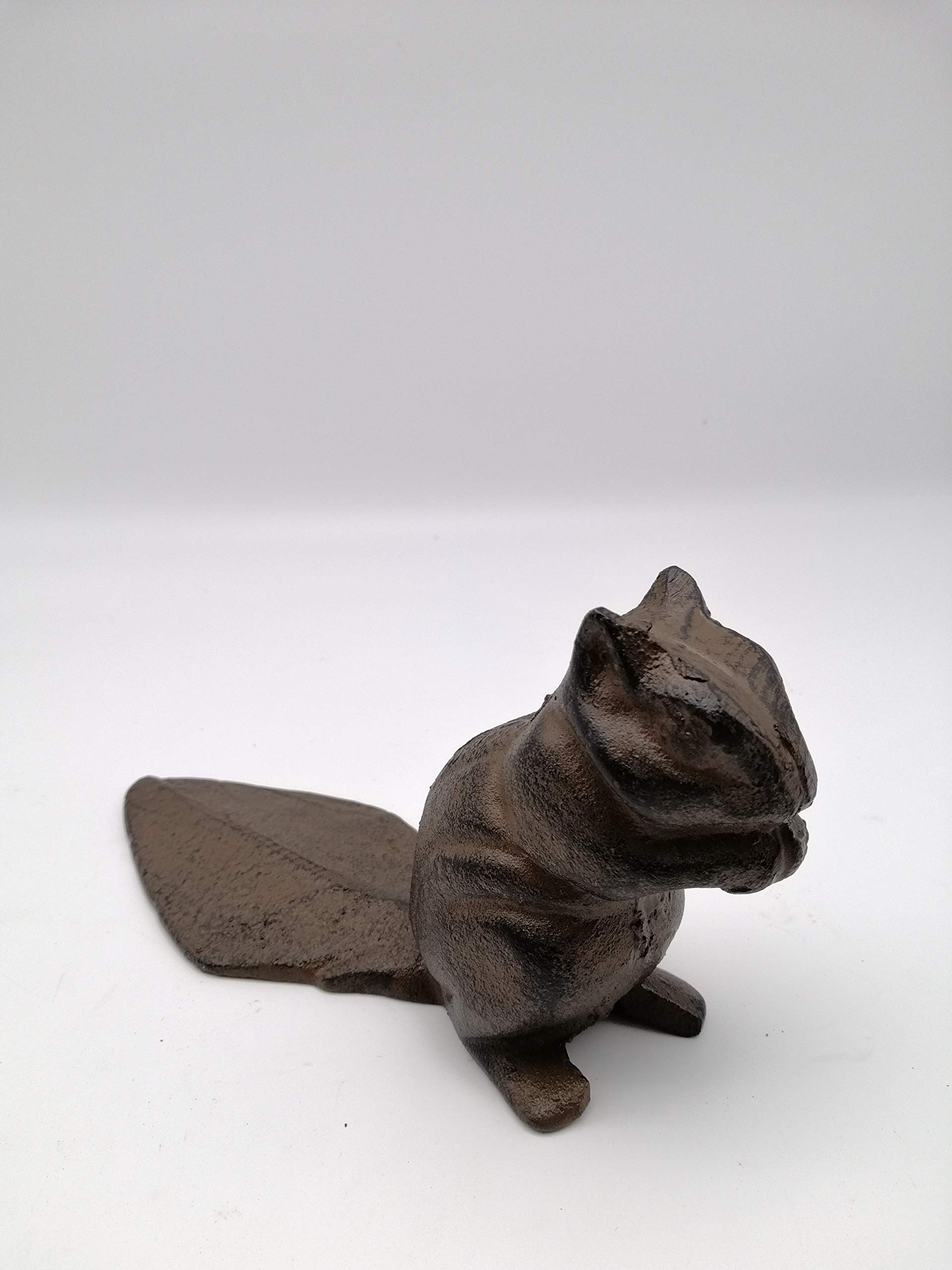 Comfy Hour 3.7" Cast Iron Squirrel Door Stopper, Brown, Antique & Vintage Collection