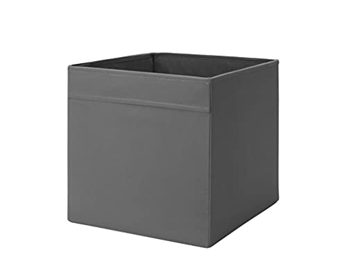 Cloth Storage Bins 13x15x13, Foldable Cubes Box Baskets Containers Organizer for Drawers, Home Closet, Shelf, Nursery, Cabinet, Large Set of 2 (Dark Gray)