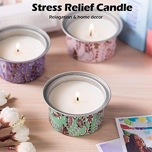 Gift Package Scented Candles Lemon, Fig, Lavender, Spring Fresh,Rose ,Jasmine,Vanilla,Bergamot,Strawberry, Peppermint, Rosemary, Gardenia Natural Soy Wax Portable Travel Tin Candle,Set of 12