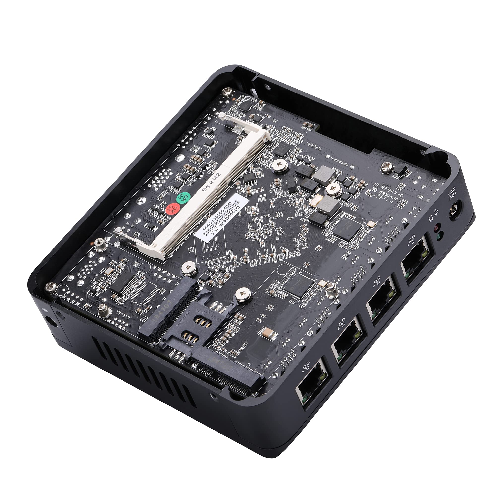 Best pc Qotom-Q190G4-S01 with celeron J1900 X86 2.42 GHz 4G ram 256G SSD 4 LAN 1080P Full HD Video Multiple Ethernet Ports