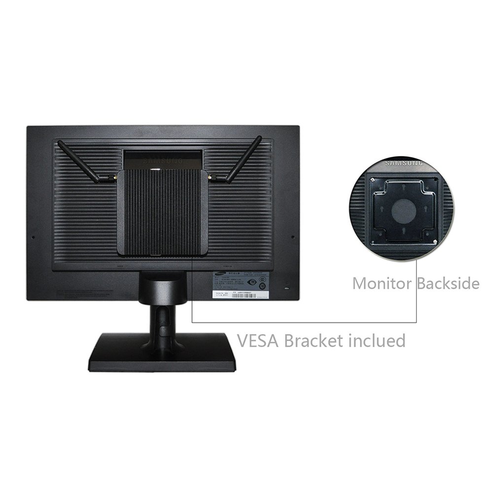 Best pc Qotom-Q190G4-S01 with celeron J1900 X86 2.42 GHz 4G ram 256G SSD 4 LAN 1080P Full HD Video Multiple Ethernet Ports