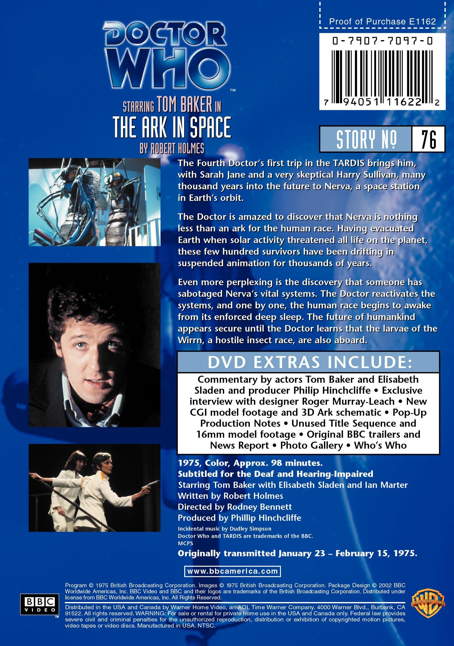 Doctor Who: The Ark In Space (Story 76)