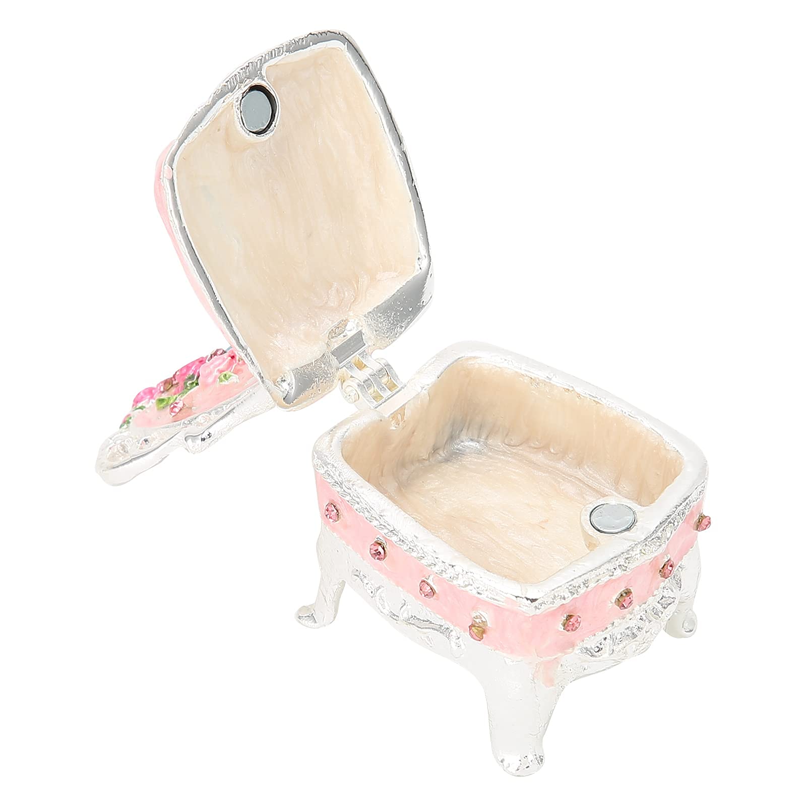 Ladieshow Jewelry Box, Necklace Earring Organizer Mini Openable Couch Jewelry Storager Sofa Shaped Case Dollhouse Jewelry Decorative Box Keepsake Gift Box (2.91 x 1.38 x 1.22inch)