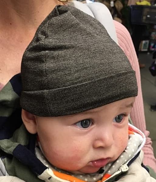 EMF Baby Hat Beanie EMF Blocking Baby Beanie Microwave RF Shielding All Season Baby Beanie Cap Black, Brown, 1-4