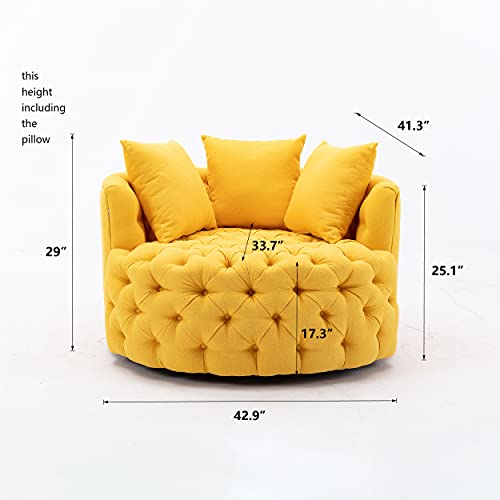 FANYE Oversized Power Lift Recliner Chair for Elderly W/Massage and Heat, 42.9", Yellow