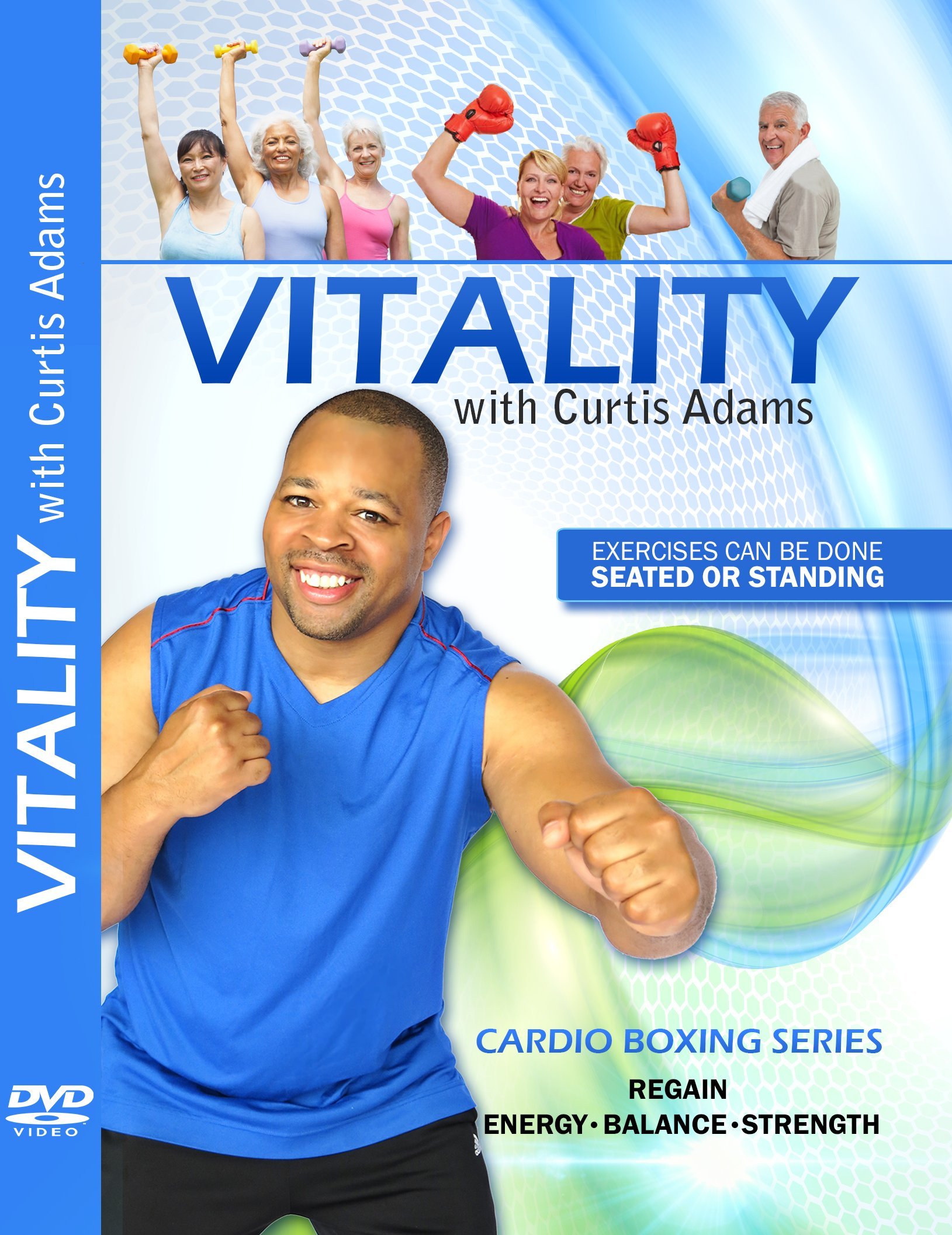 Exercise for Seniors DVD Program- 3 Senior exercise DVDs + Resistance Band. Demonstrated both as standing and chair exercise you choose what is best for you. Fun, easy to follow, go at your own pace.