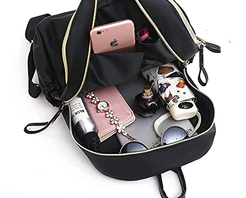 Backpack for Women, Nylon Travel Backpack Purse School Shoulder Bag Small Casual Travel Daypack for Girls Ladies