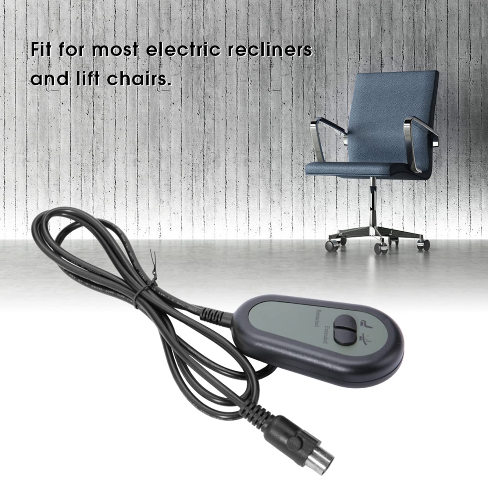 Agatige Chair Switch Controller, 2 Button Electric Recliner Chair Sofa Remote Control Hand Switch Controller for Electric Recliner Chair Sofa Lift Chair