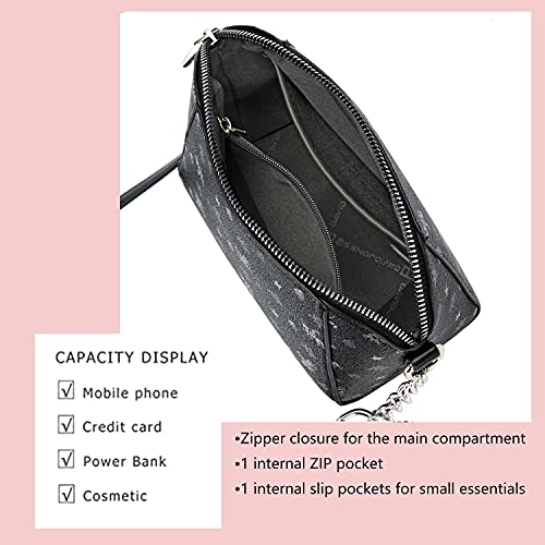 DAVIDJONES Faux Leather Hobo Purse and Wallet set for women Small Chain Crossbody Bags for Girls Bundle