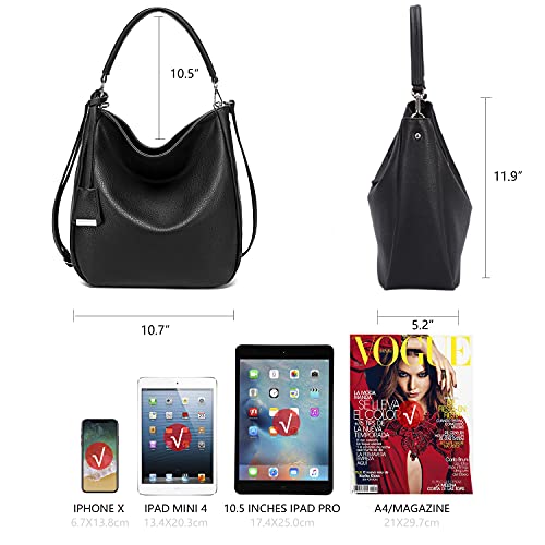 DAVIDJONES Faux Leather Hobo Purse and Wallet set for women Small Chain Crossbody Bags for Girls Bundle