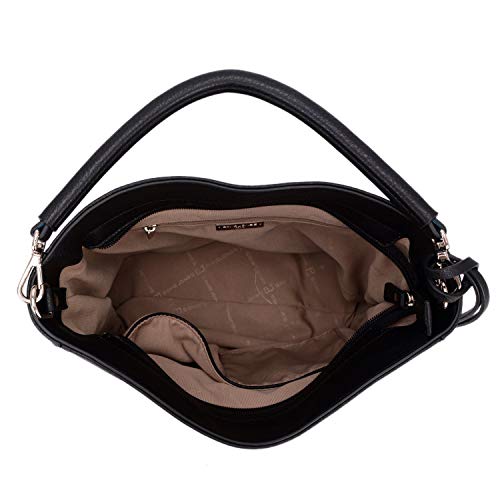 DAVIDJONES Faux Leather Hobo Purse and Wallet set for women Small Chain Crossbody Bags for Girls Bundle