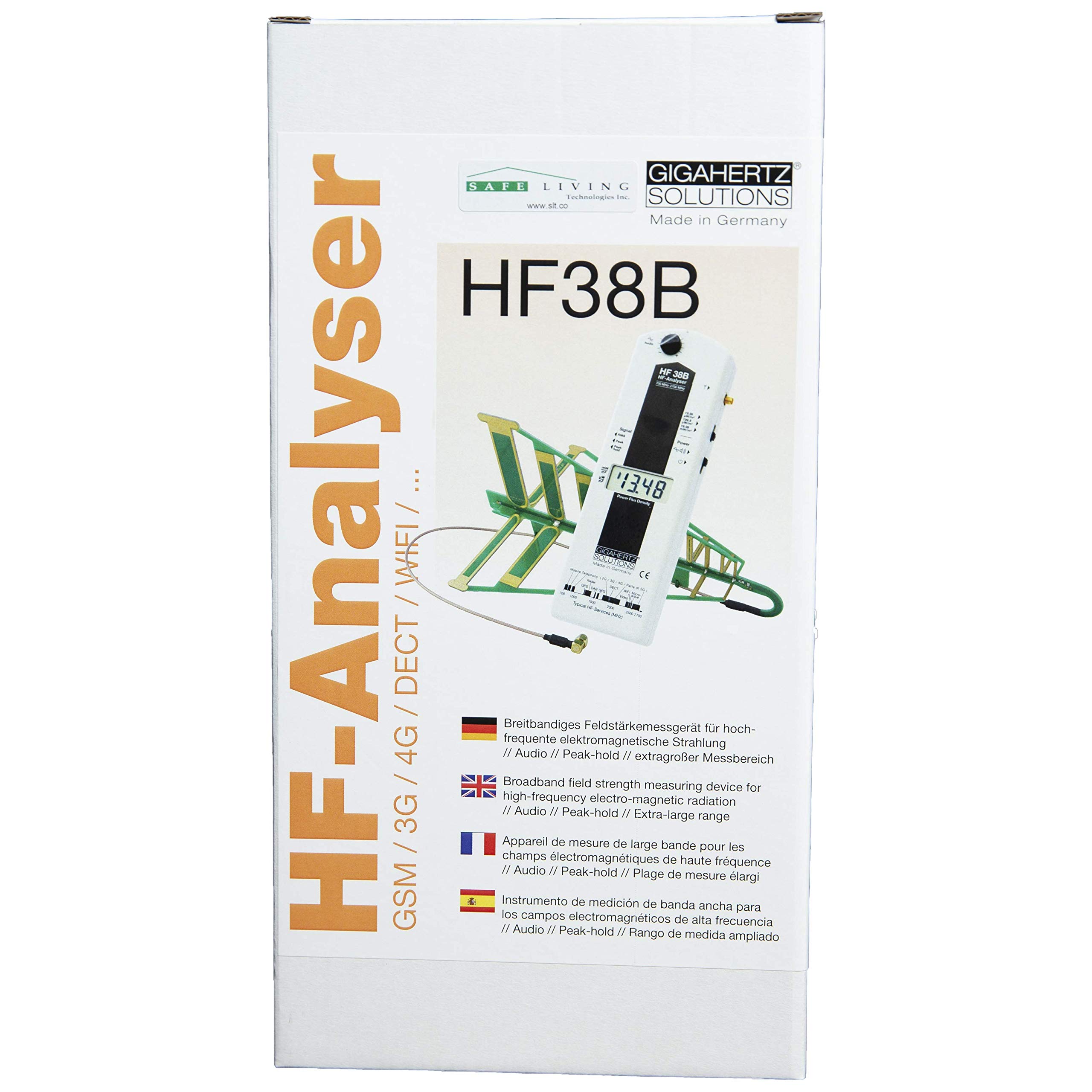 GIGAHERTZ SOLUTIONS HF38B RF Meter - 700MHz - 3.3GHz - 2 Year Warranty! Measures WiFi, Smart Meters, Cell Phones Etc.